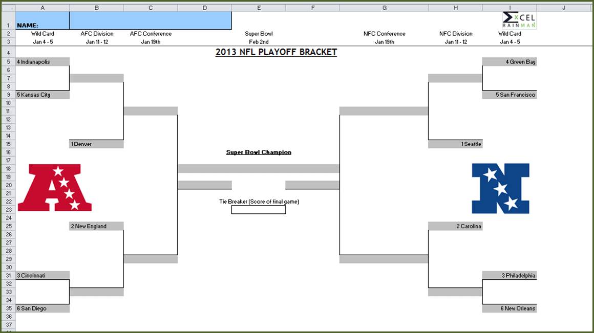 Herculean NFL Playoff Spreadsheet EXRM